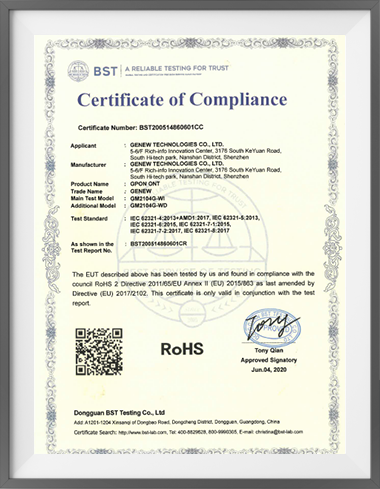 Certifications - Genew